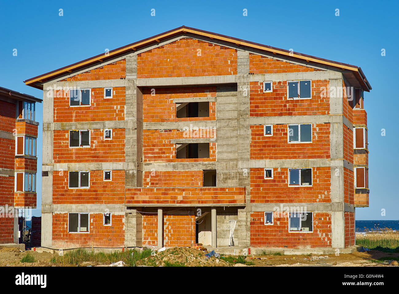 Structure of Building Under Construction Stock Photo - Alamy