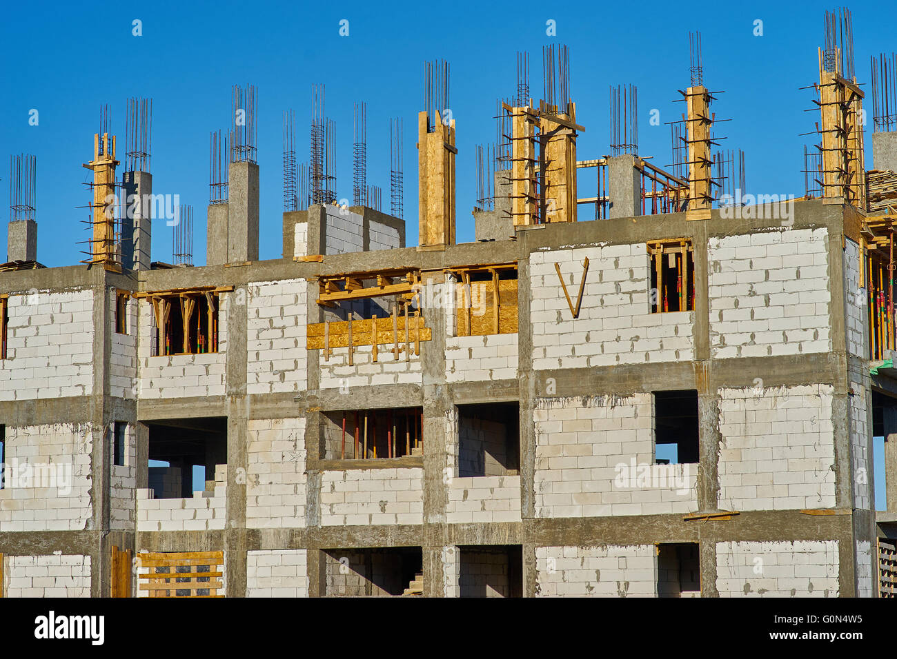 Structure of Building Under Construction Stock Photo - Alamy