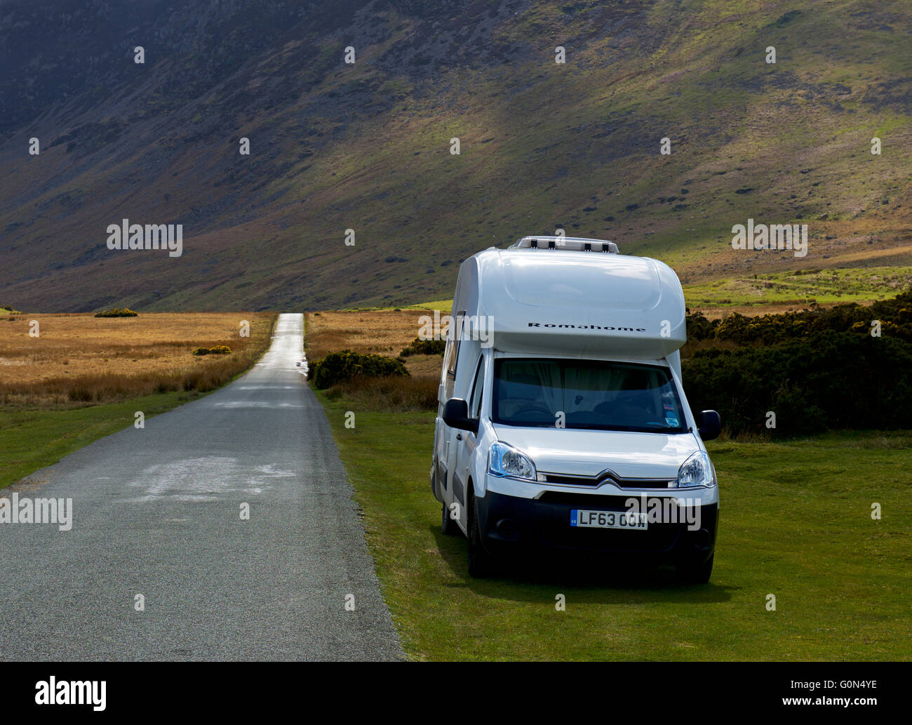 Romahome 25, small motorhome, parked on Caldbeck Common, Cumbria ...