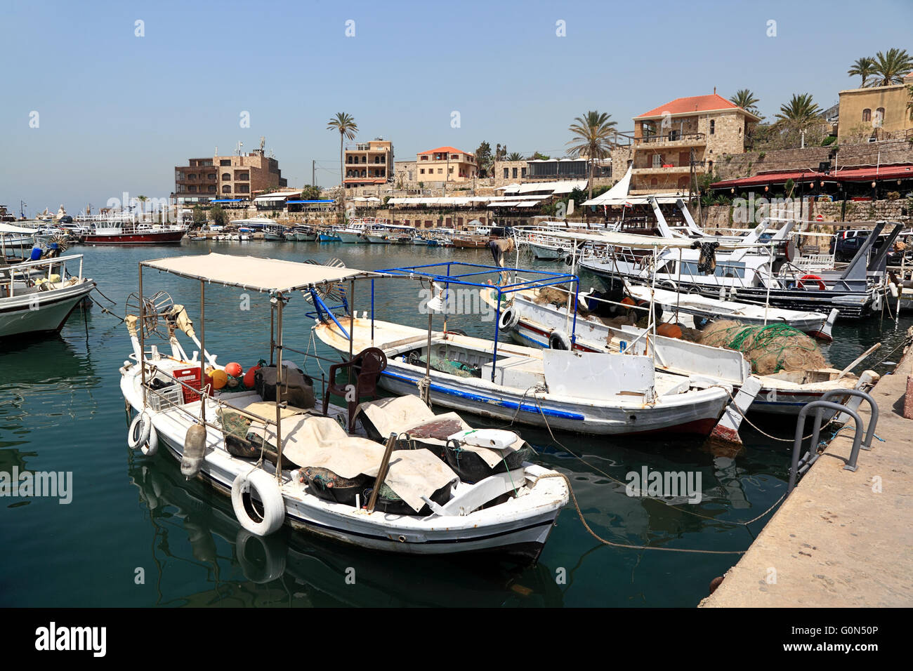 Byblos Harbor, Lebanon Stock Photo - Alamy