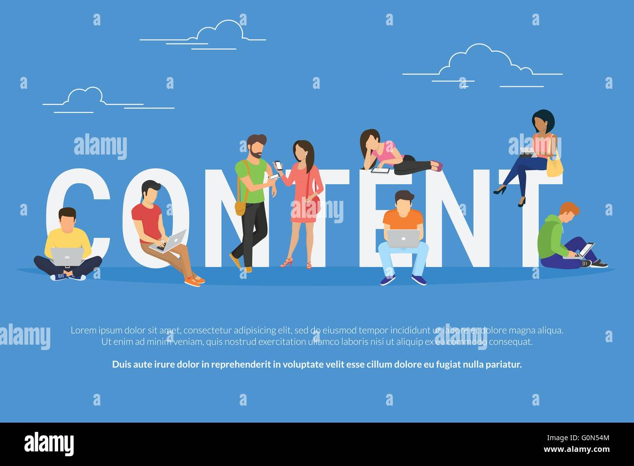 Content concept illustration Stock Vector Image & Art - Alamy