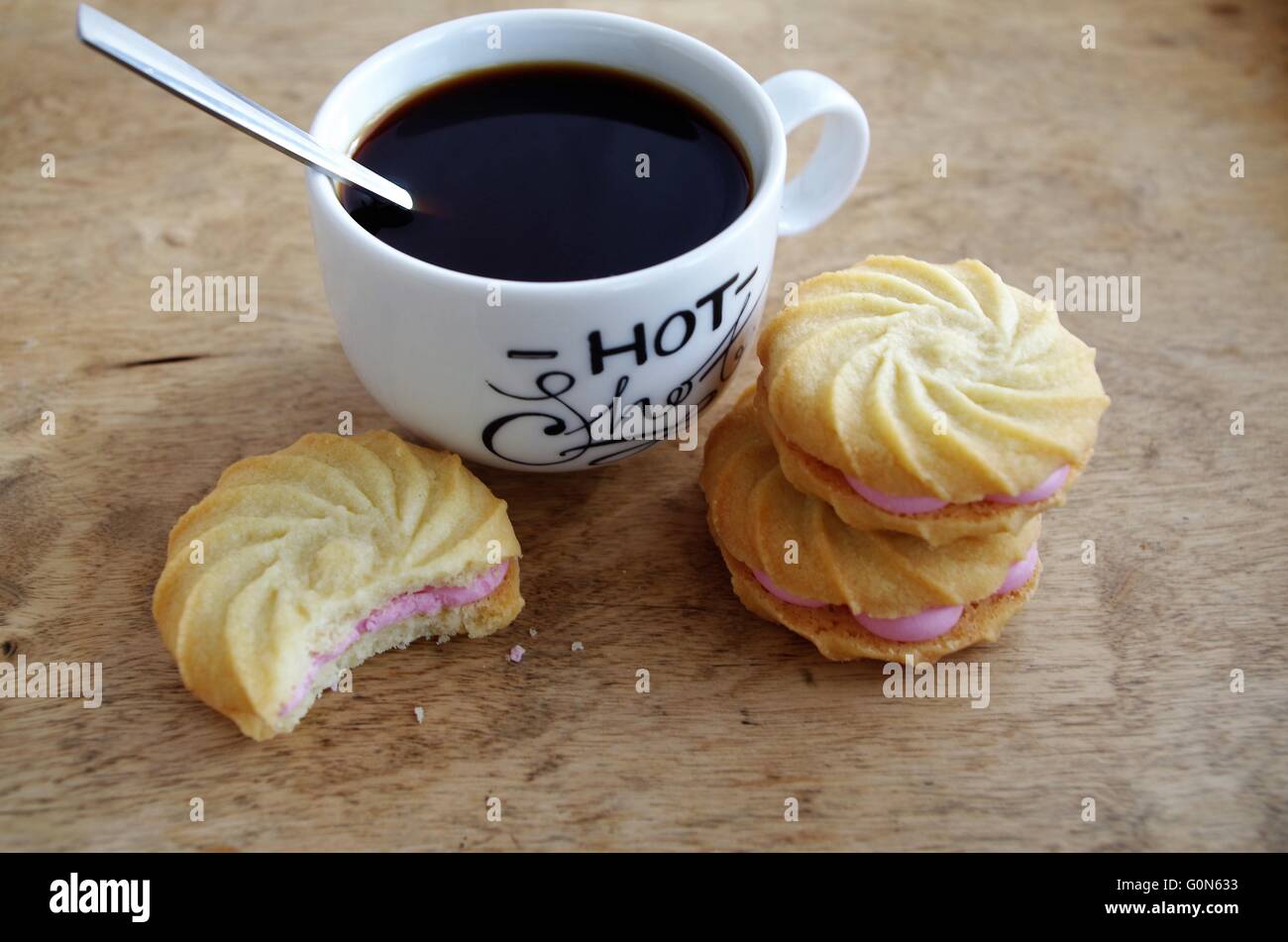 Hot coffee and biscuits hi-res stock photography and images - Alamy
