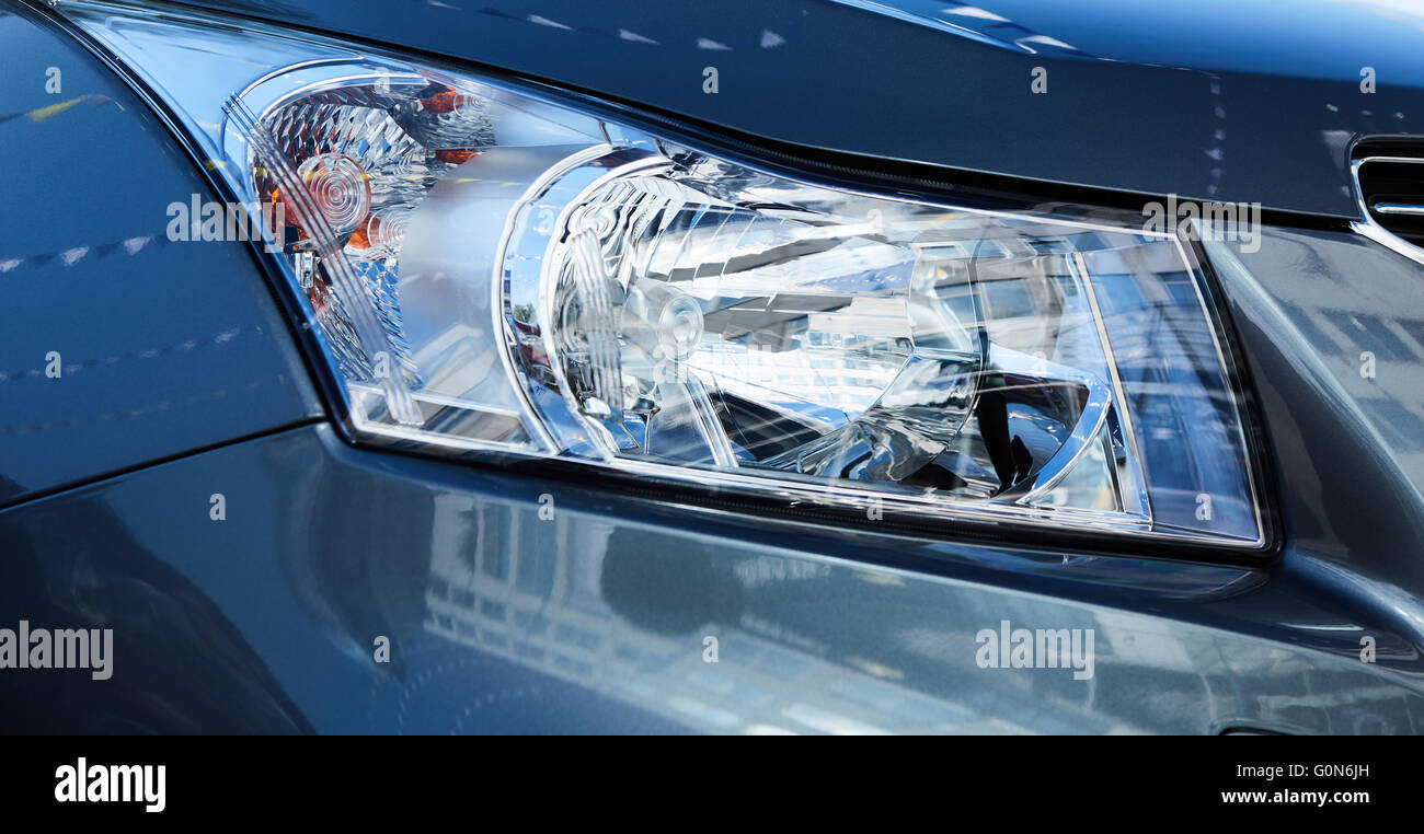 Xenon or LED light of a modern car Stock Photo - Alamy
