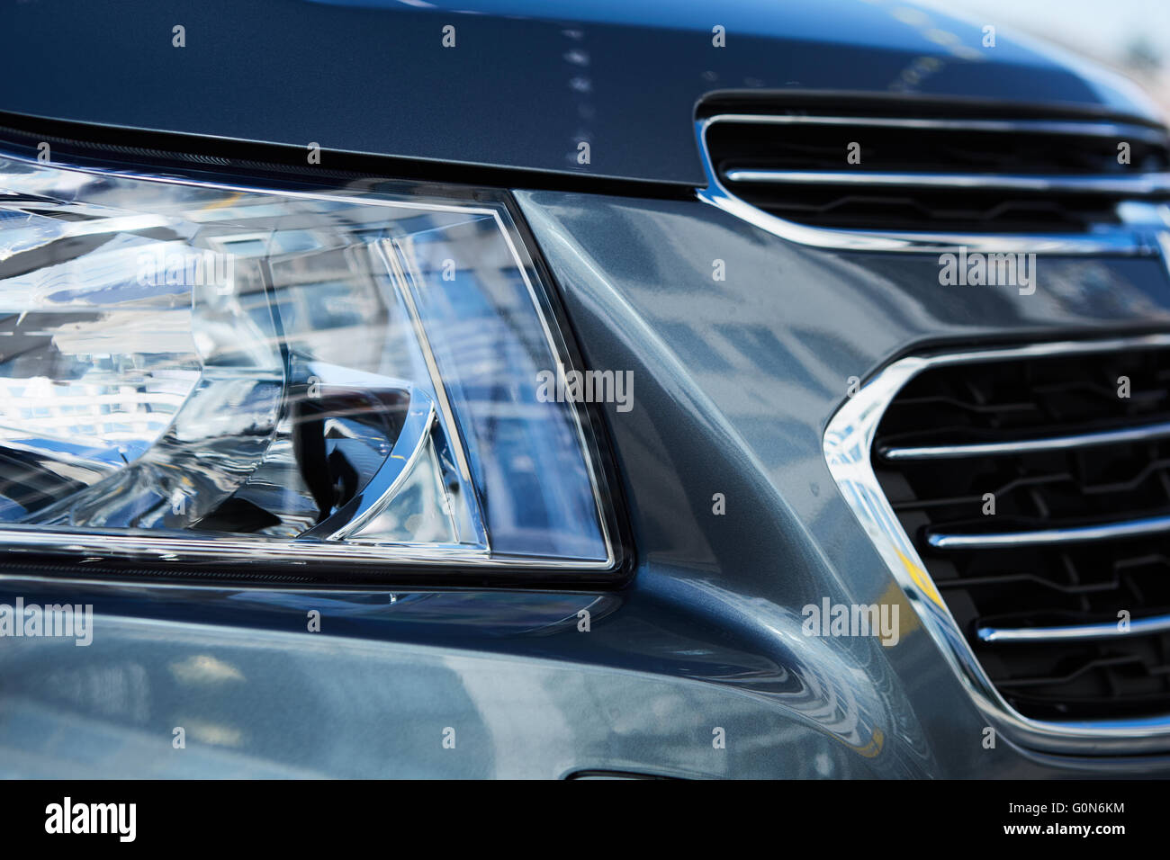 Xenon or LED light of a modern car Stock Photo - Alamy