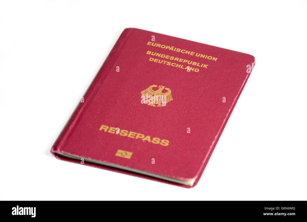 german passport on white background Stock Photo - Alamy