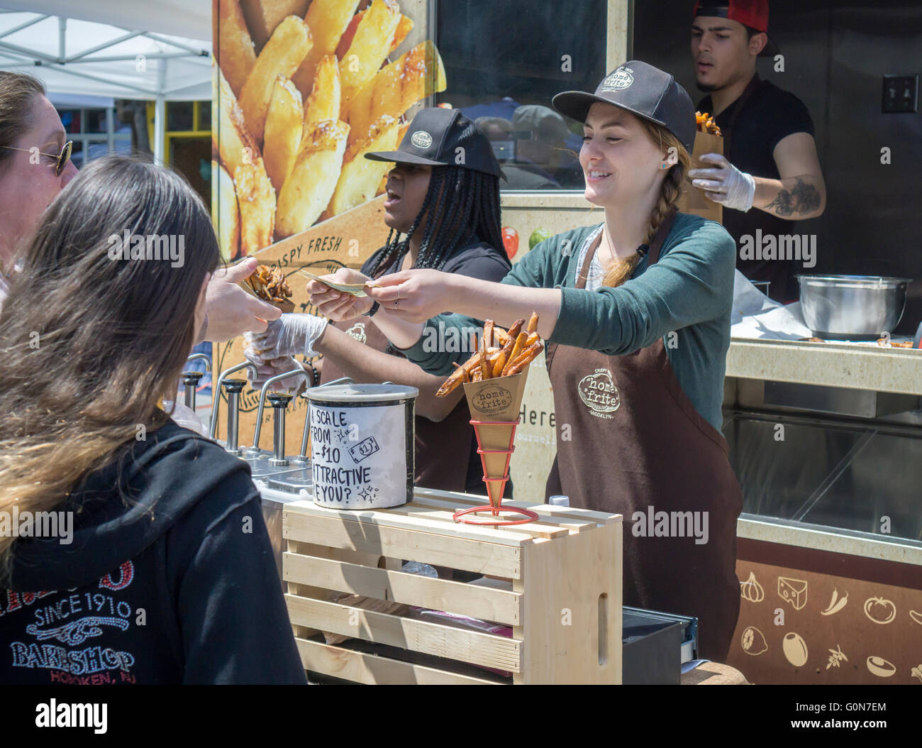 Fries from the Home Frites truck at a street fair in the Chelsea ...
