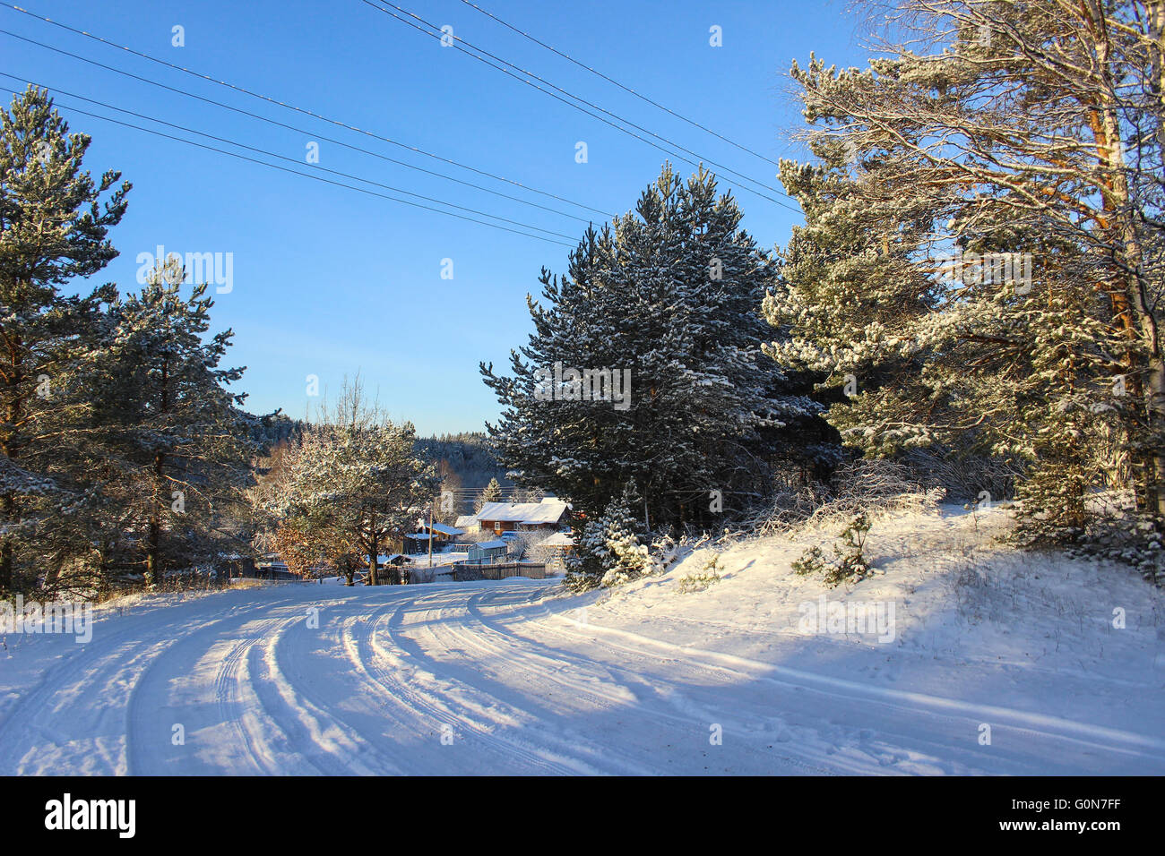 Rural russian landscape hi-res stock photography and images - Alamy