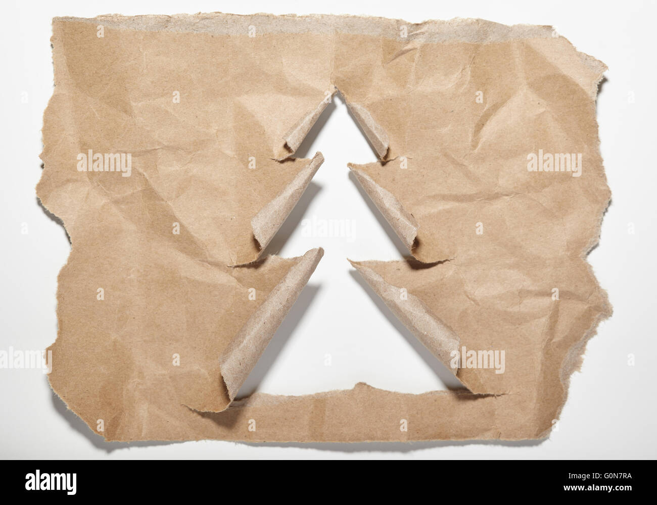 Torn paper christmas tree Stock Photo - Alamy