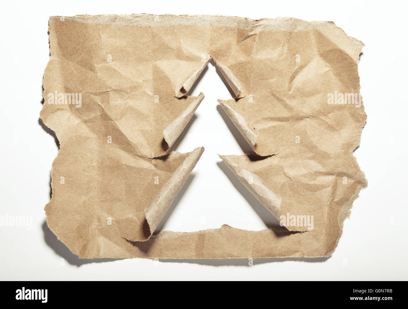 Torn paper christmas tree Stock Photo - Alamy