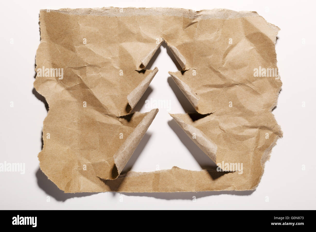 Torn paper christmas tree Stock Photo - Alamy