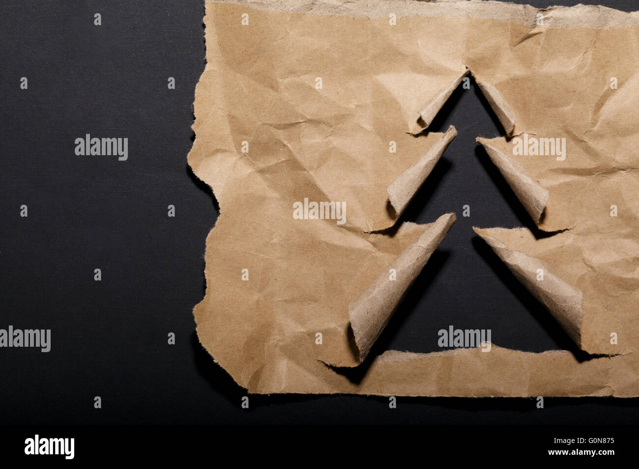 Torn paper christmas tree Stock Photo - Alamy