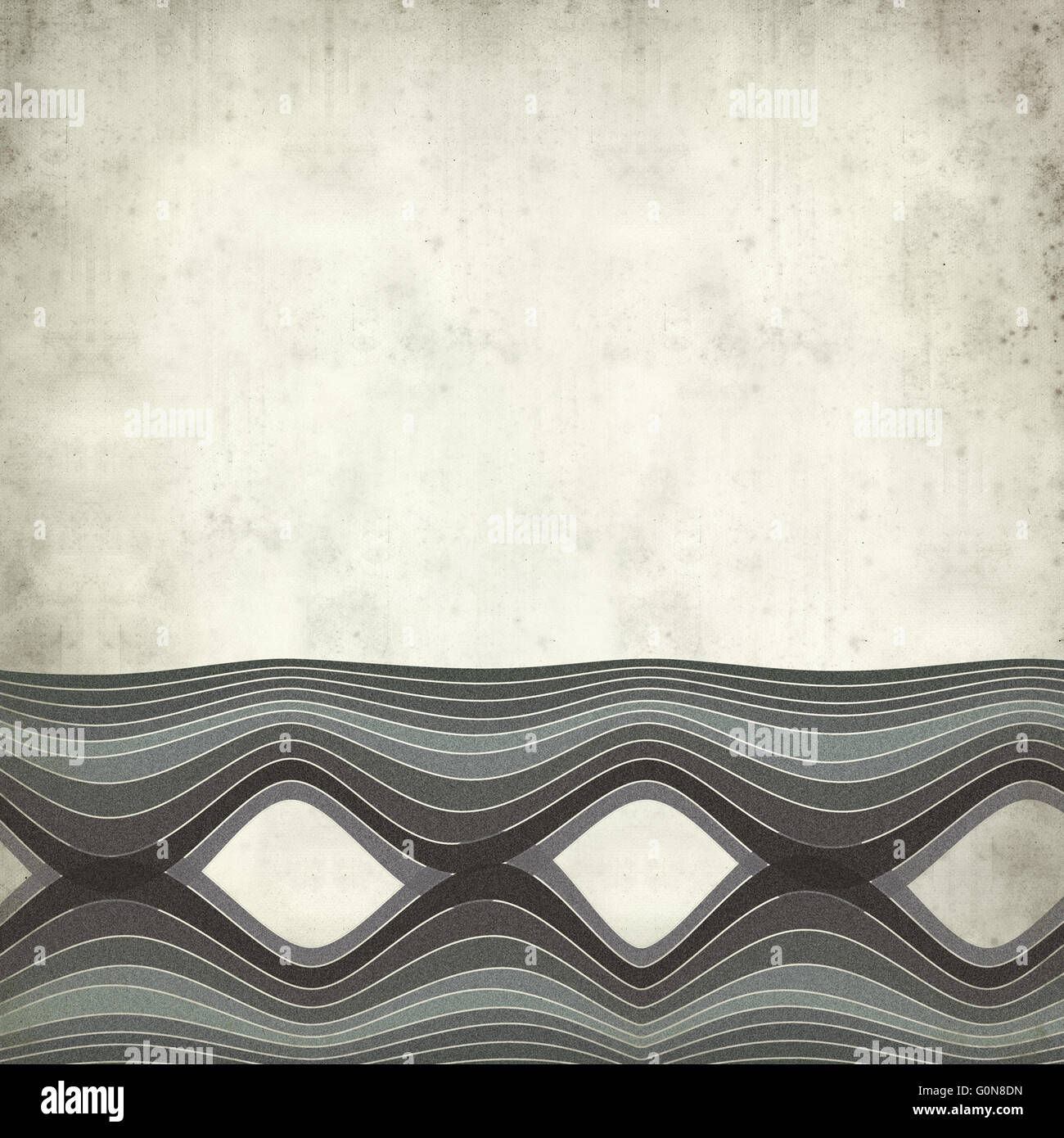 textured old paper background with waves illustration Stock Photo - Alamy
