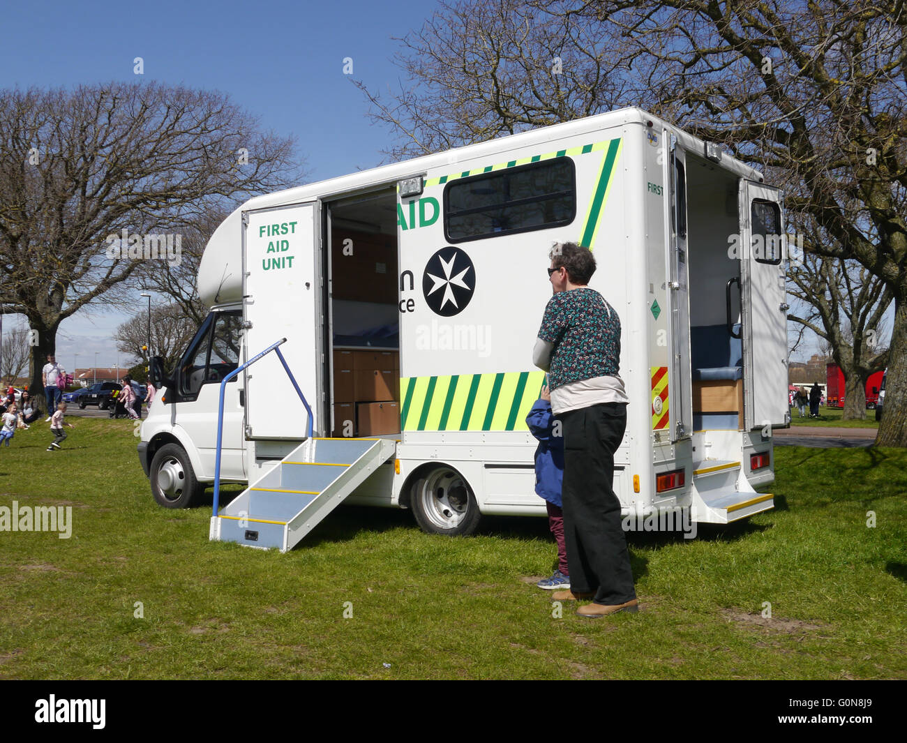 A Saint johns ambulance mobile first aid unit Stock Photo - Alamy