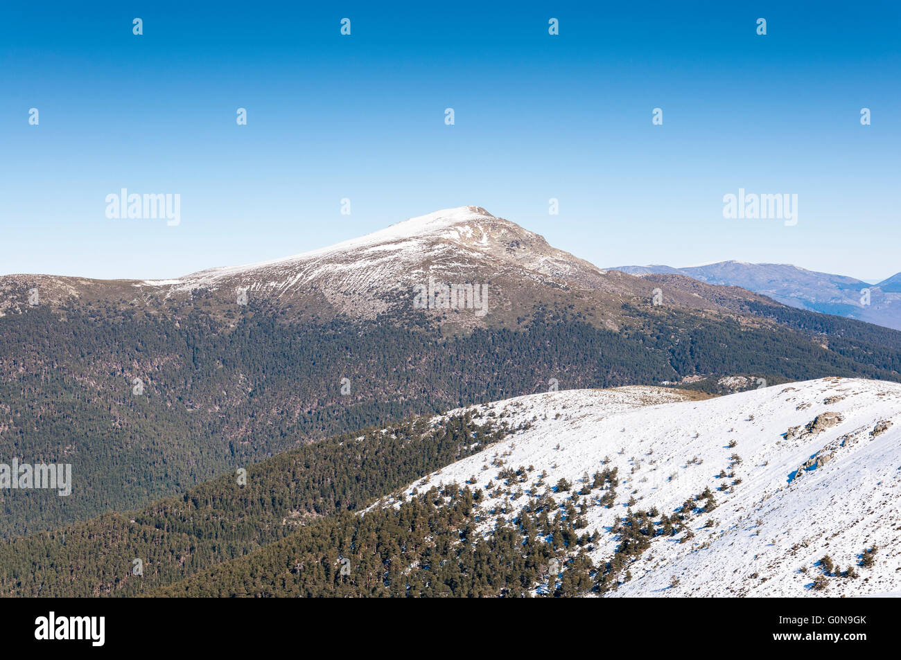 Views of Guadarrama Mountains from Navacerrada Ski Resort, Navacerrada ...