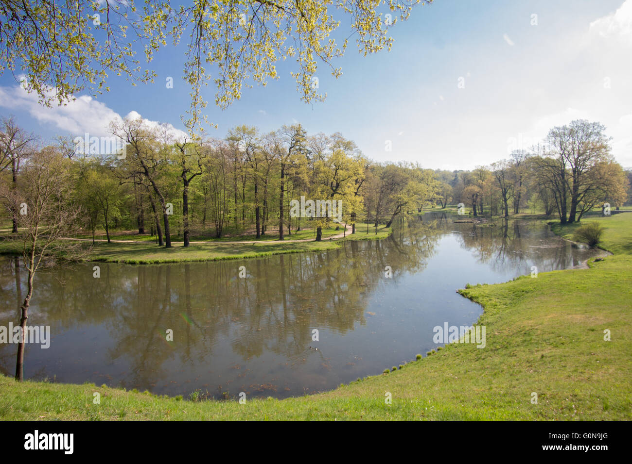 Park and Castle Bad Muskau Stock Photo - Alamy