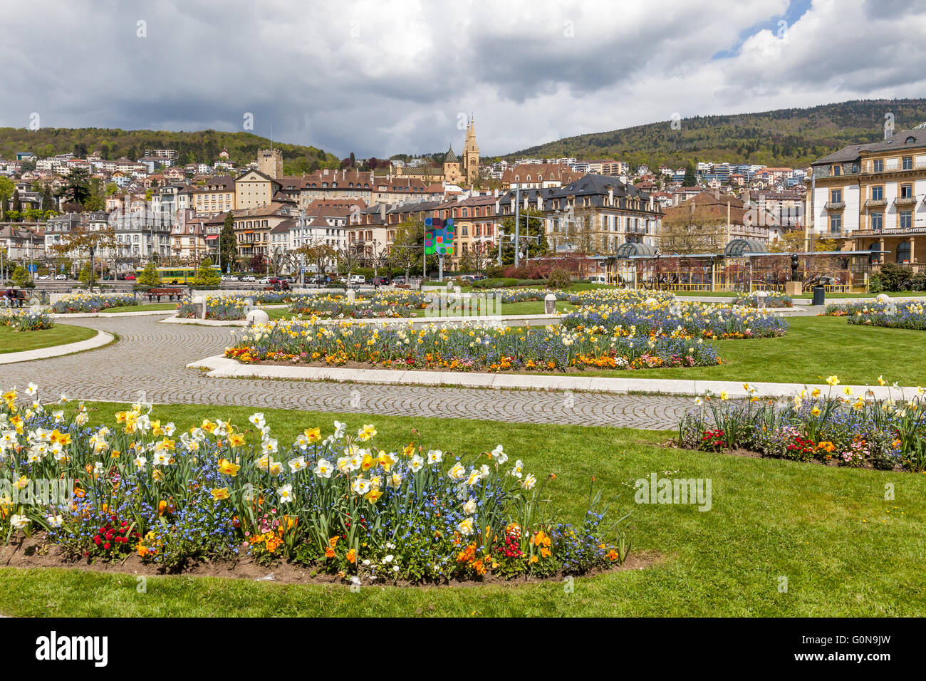 Neuchâtel, the French-speaking capital of the Swiss canton Neuchâtel ...