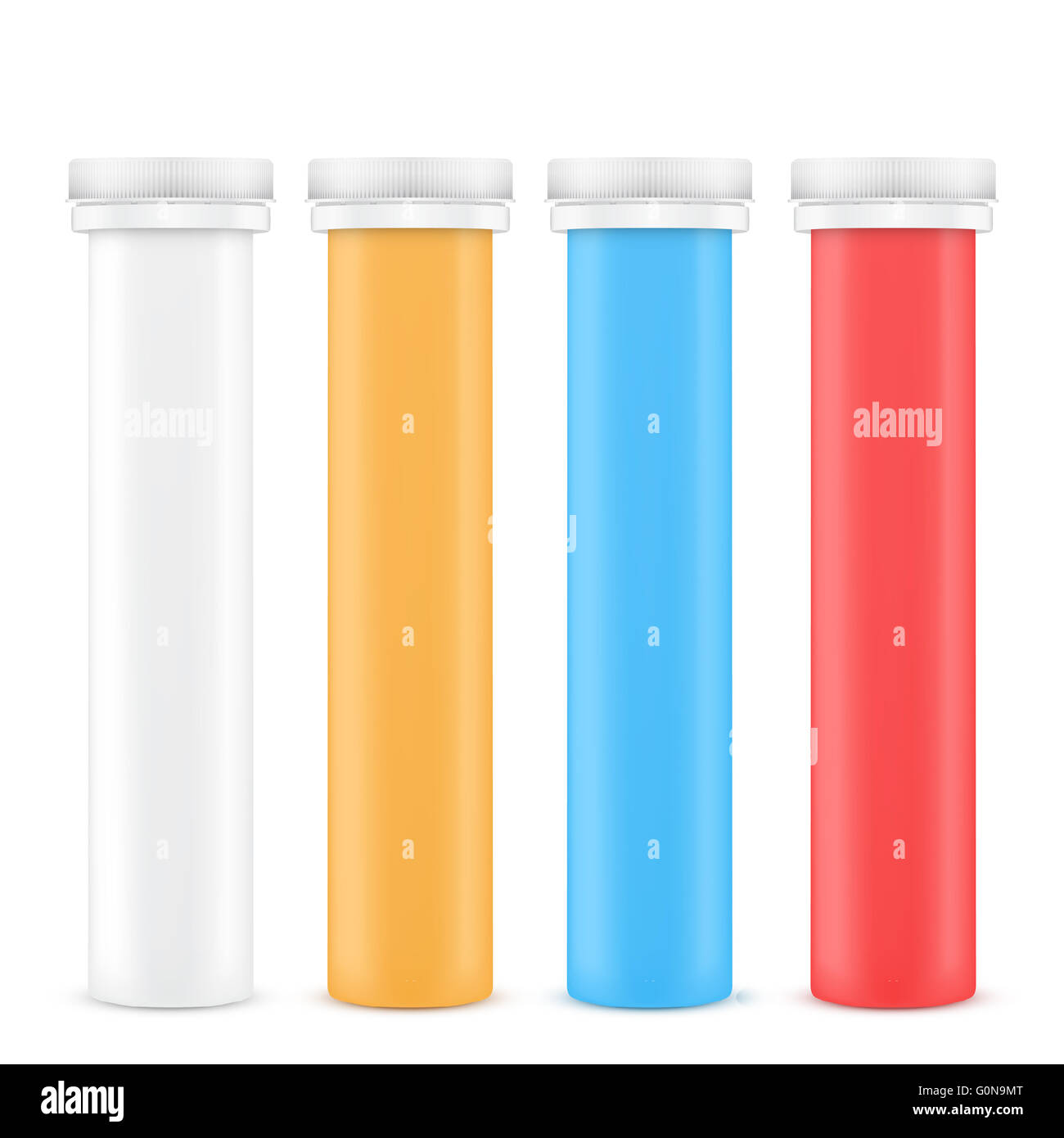 Vitamin bottle packaging realistic Cut Out Stock Images & Pictures - Alamy