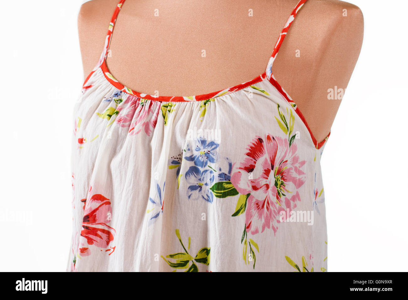 Woman's floral pattern summer top Stock Photo - Alamy
