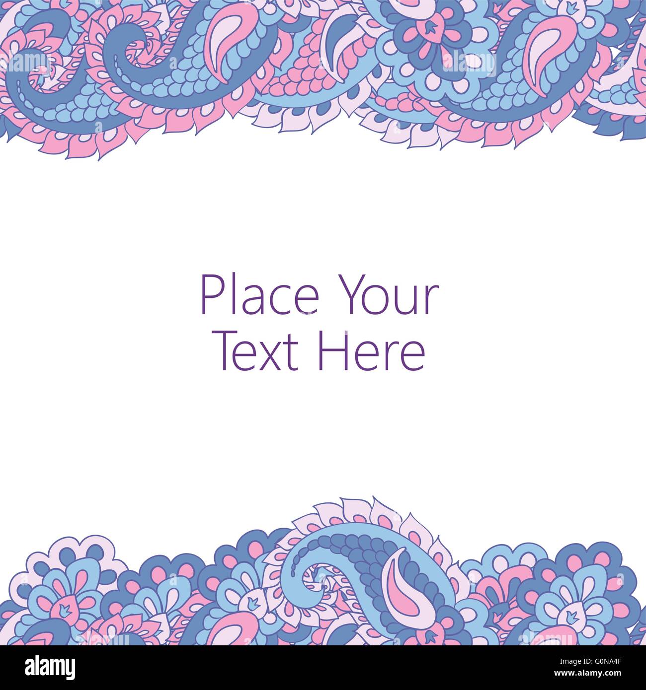 Abstract paisley border Stock Vector Image & Art - Alamy