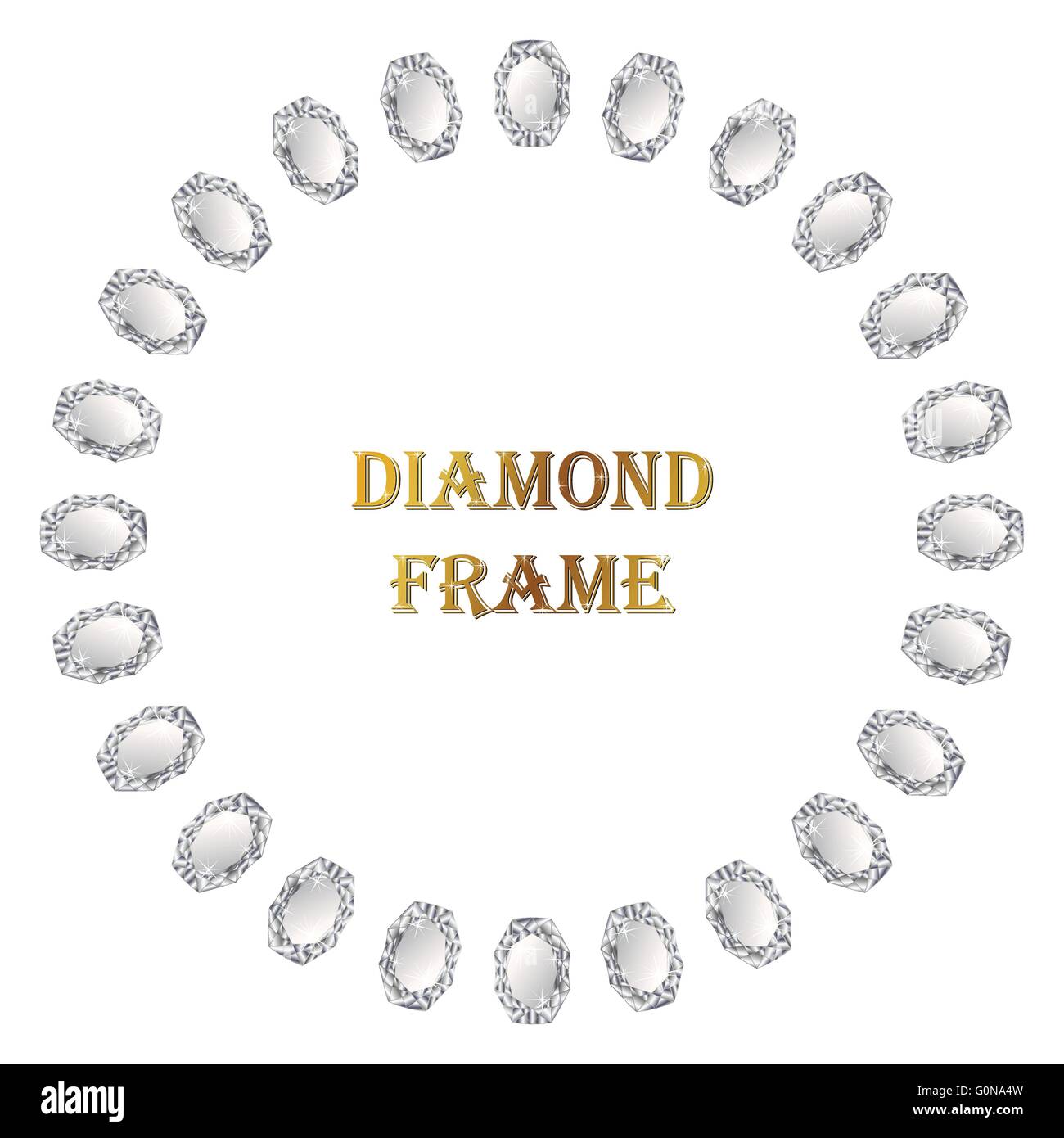 Diamond round frame hi-res stock photography and images - Alamy