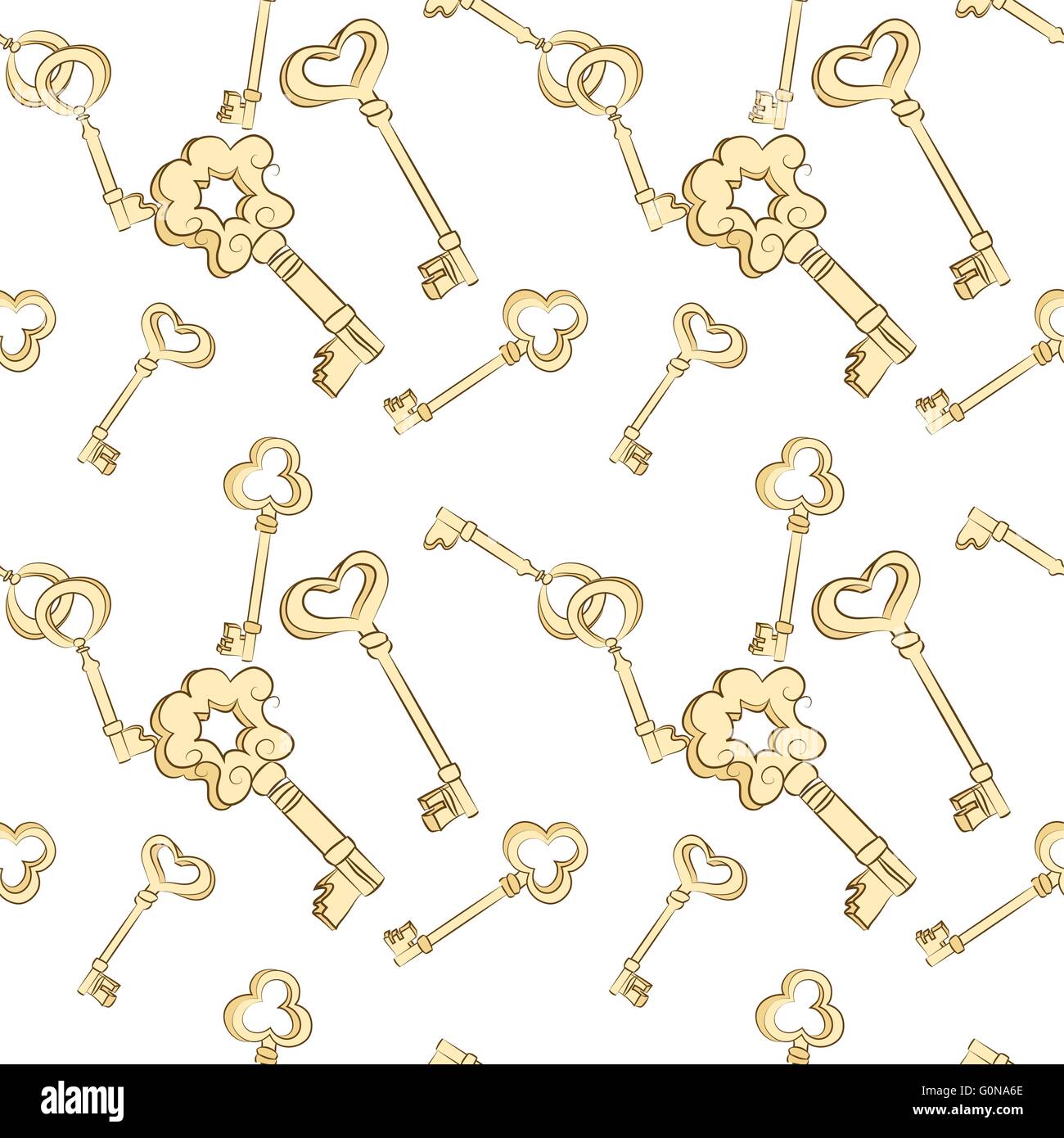 Seamless keys pattern Stock Vector Image & Art - Alamy