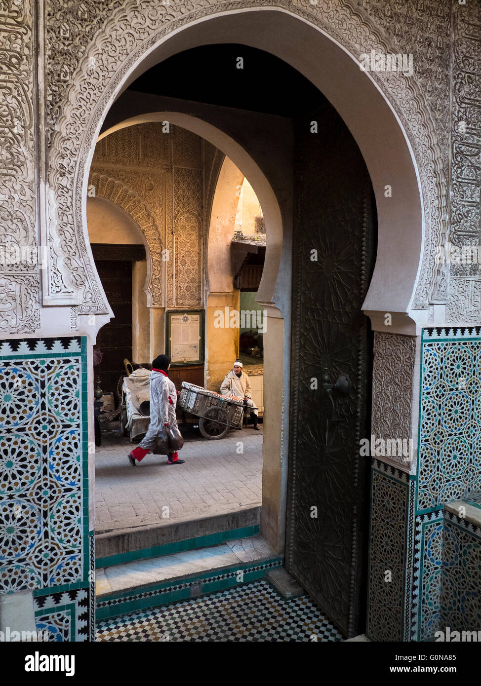 People in the Medina of Fes Stock Photo - Alamy