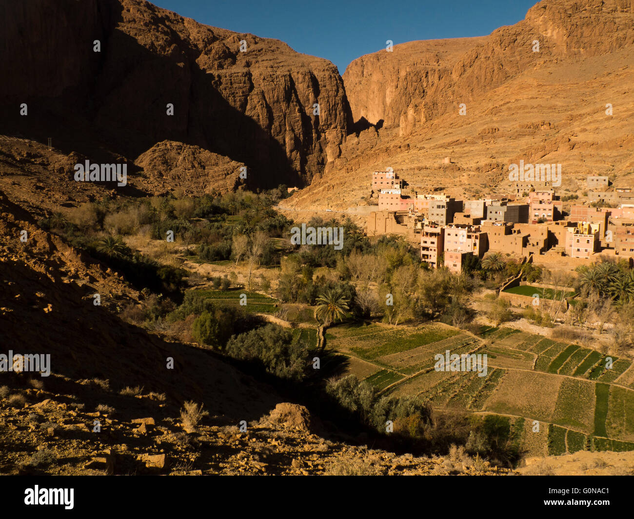 Todgha Gorge and surroundings Stock Photo - Alamy