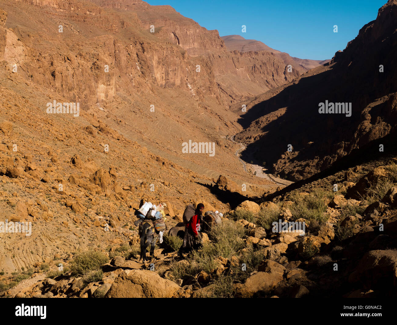Todgha Gorge and surroundings Stock Photo - Alamy