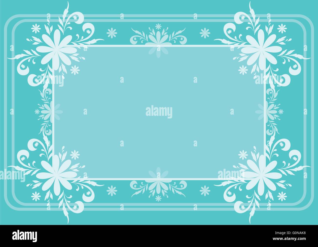 White blue wall flowers Stock Vector Images - Alamy