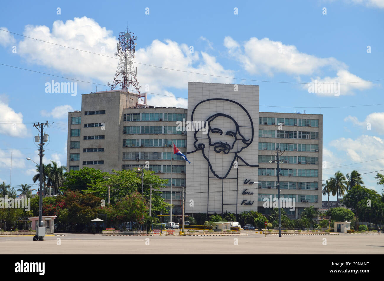 Memorial Fidel Castro, Plaza de la revolucion, Havana, Cuba 2016 Stock ...