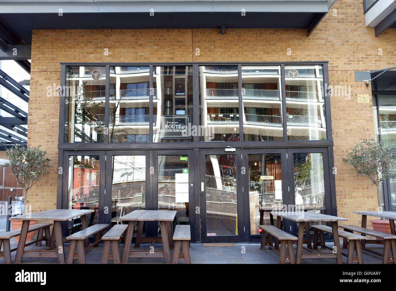 Gentrification in Dalston, East London - Route is a new cafe/bistro in ...