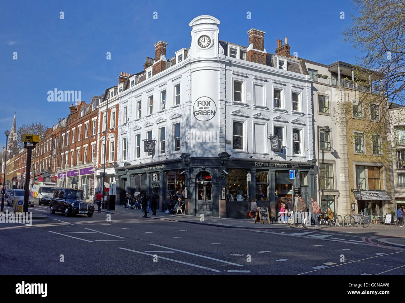Fox on the Green public house, Islington Green, London - formerly the ...