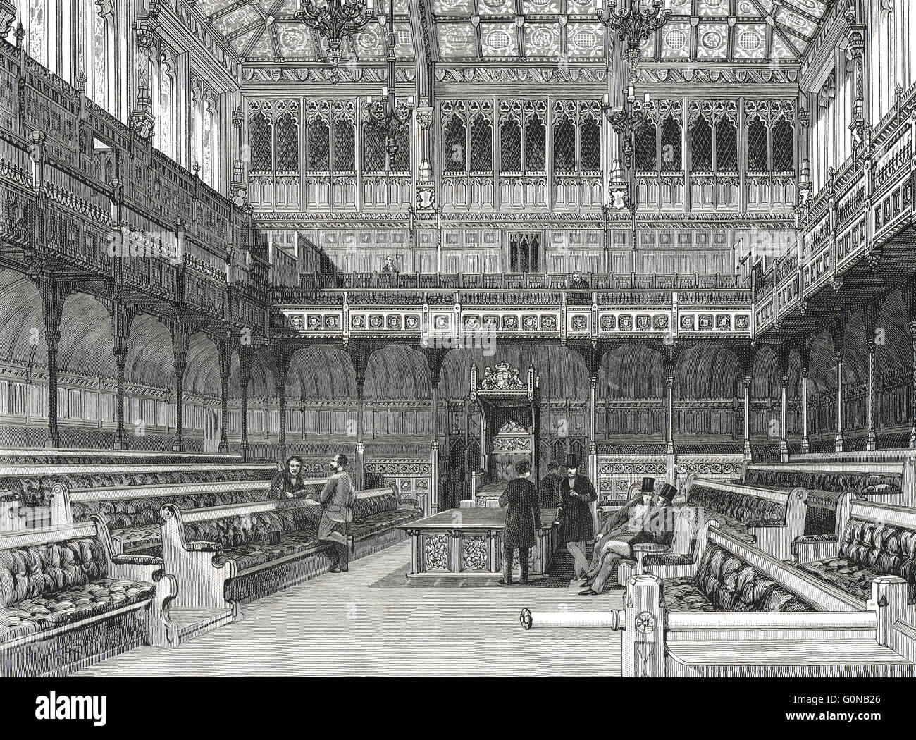 Westminster palace interior hi-res stock photography and images - Alamy