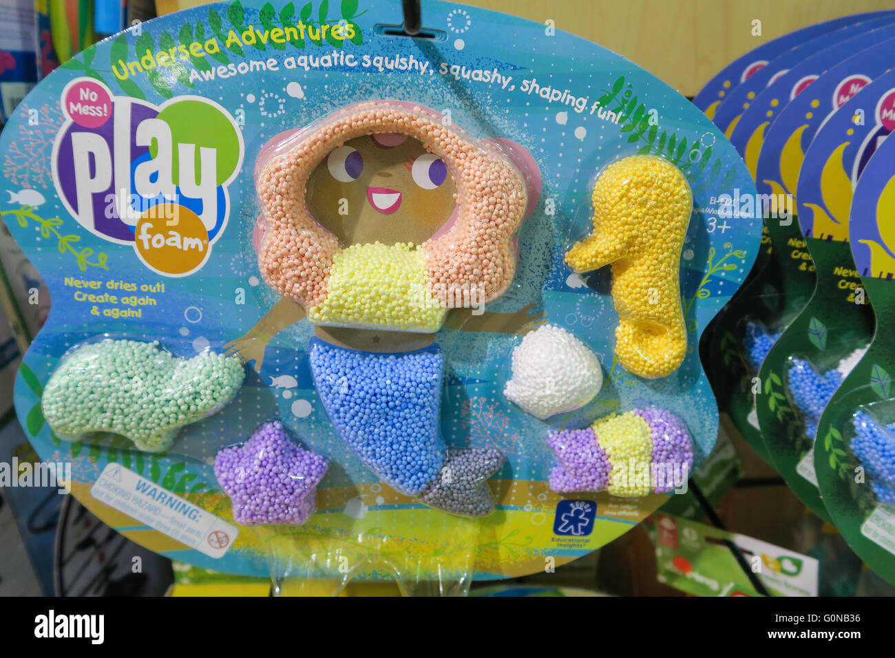 Child's Play Foam Stock Photo - Alamy