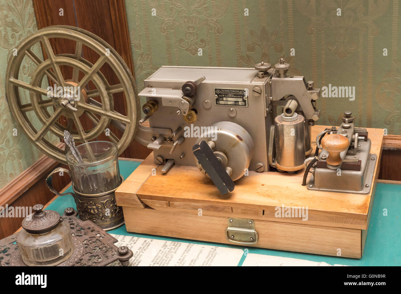 Old telegram machine hi-res stock photography and images - Alamy