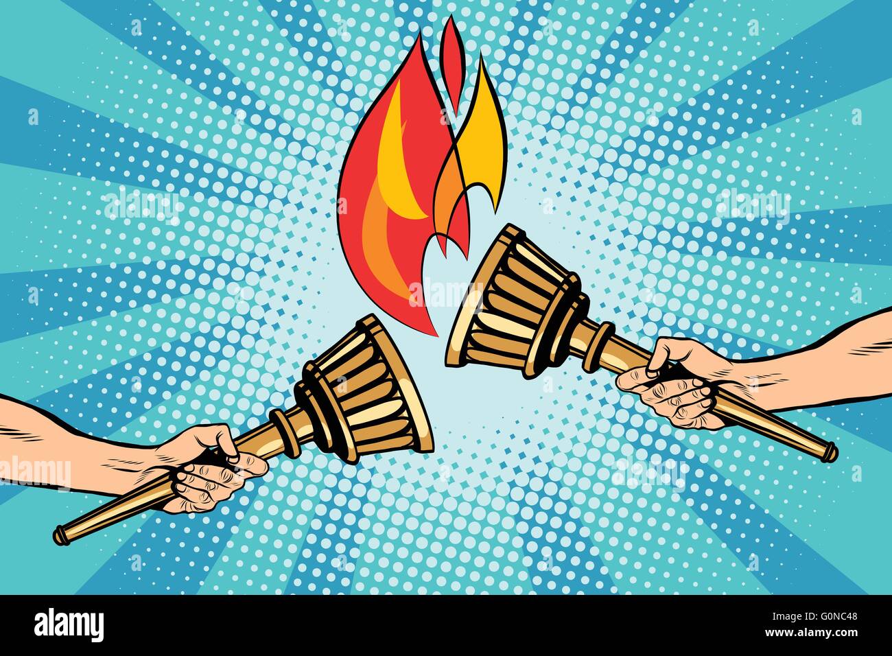 Torch greek hi-res stock photography and images - Alamy