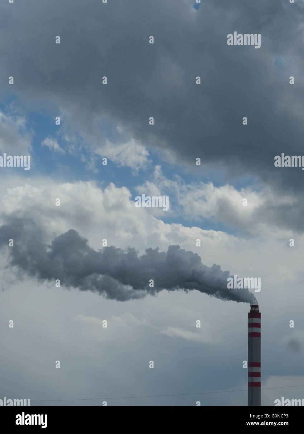 Power plant factory exhaust Stock Photo - Alamy