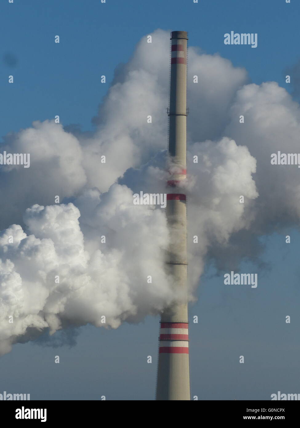 Power plant factory exhaust Stock Photo - Alamy