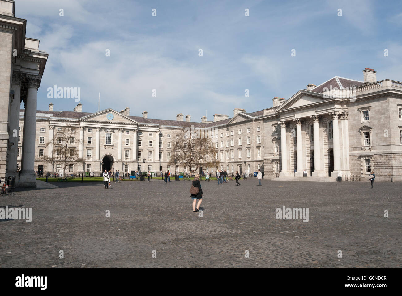Trinity College, Dublin, Ireland (Eire), Europe, Parliament Square ...
