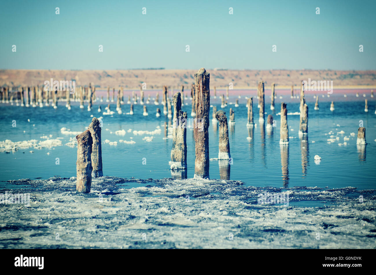 Beautiful salt lake Stock Photo - Alamy