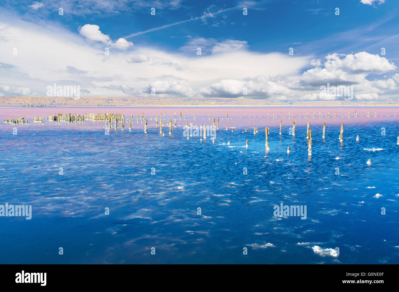 Beautiful salt lake Stock Photo - Alamy