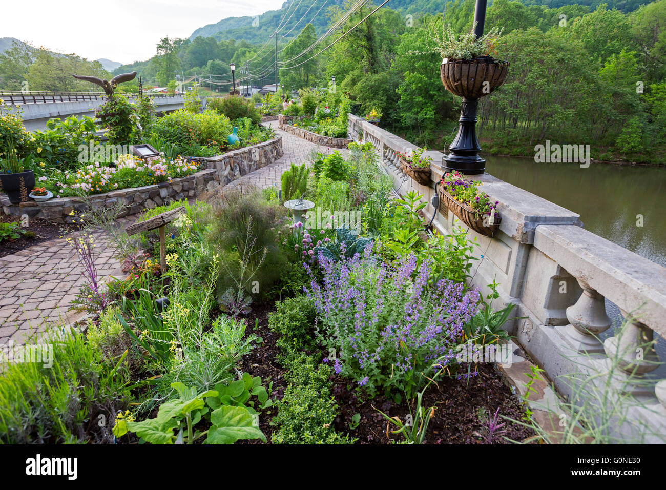 Lake Lure, North Carolina - The Flowering Bridge over the Broad River ...
