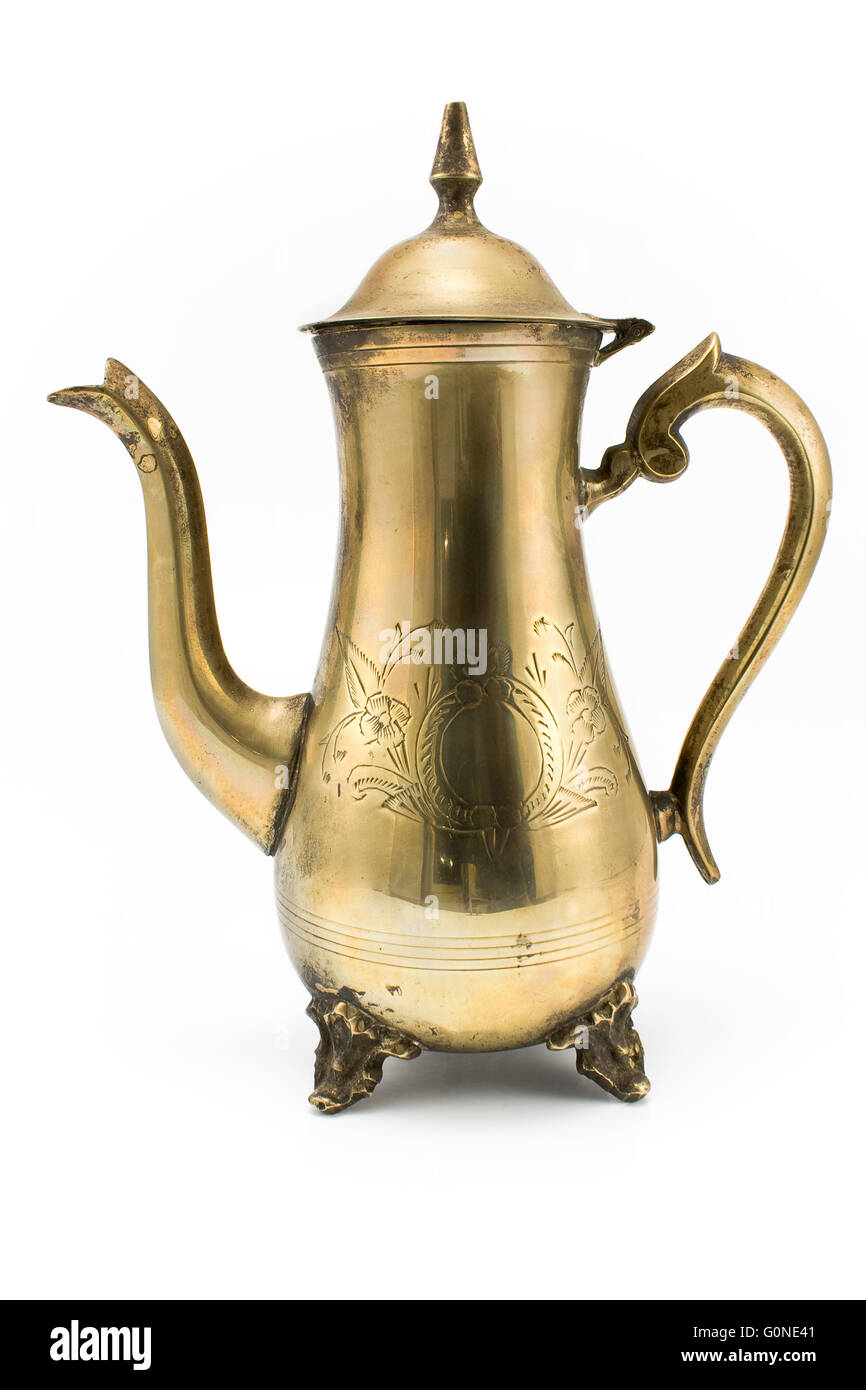 Antique pewter teapot hi-res stock photography and images - Alamy