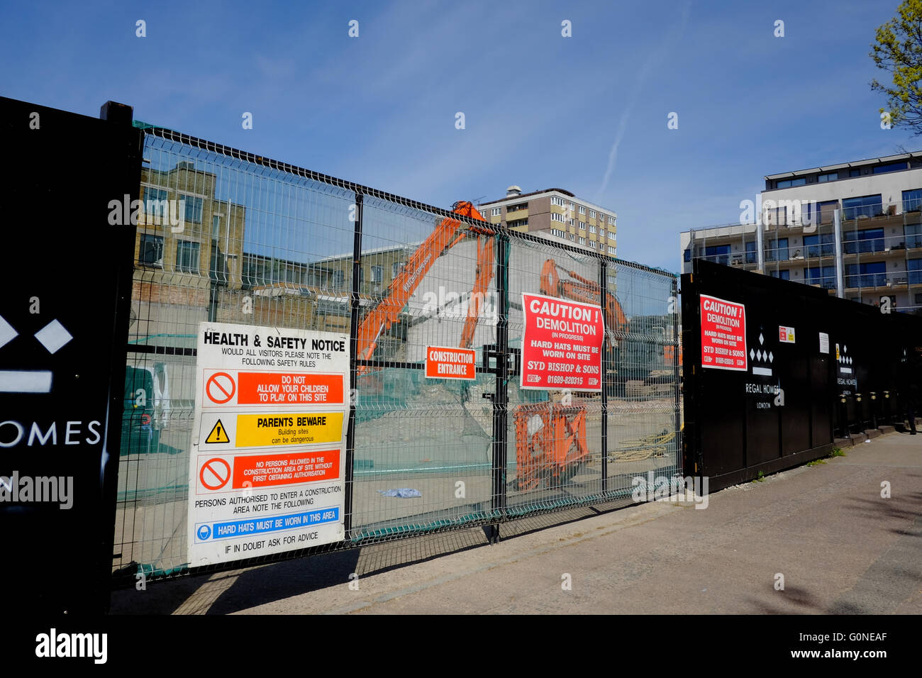 Demolition site in London Stock Photo - Alamy