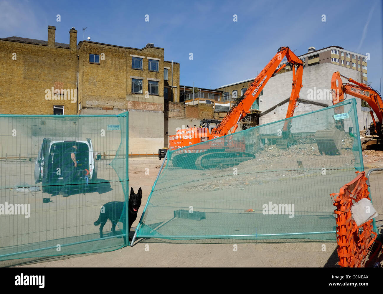 Construction site security guard hi-res stock photography and images ...