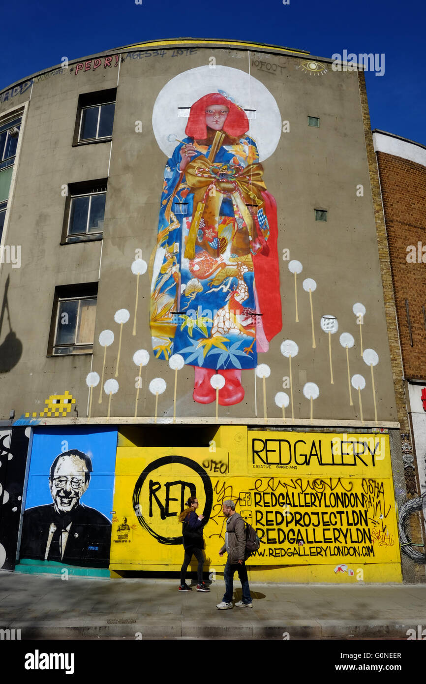 Red Gallery in Shoreditch, London, UK (Editorial use only Stock Photo ...