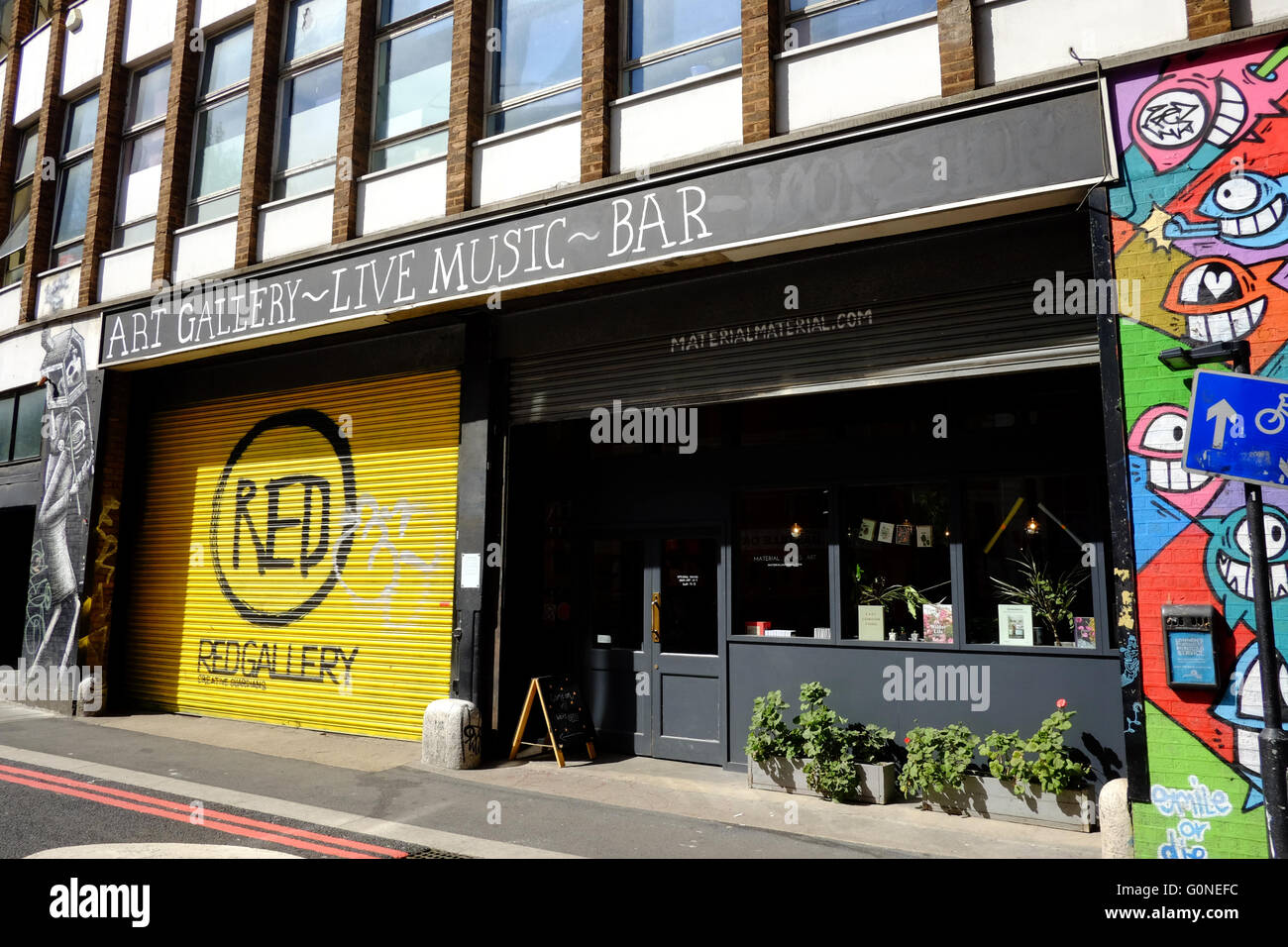Red Gallery in Shoreditch, London, UK (Editorial use only Stock Photo ...