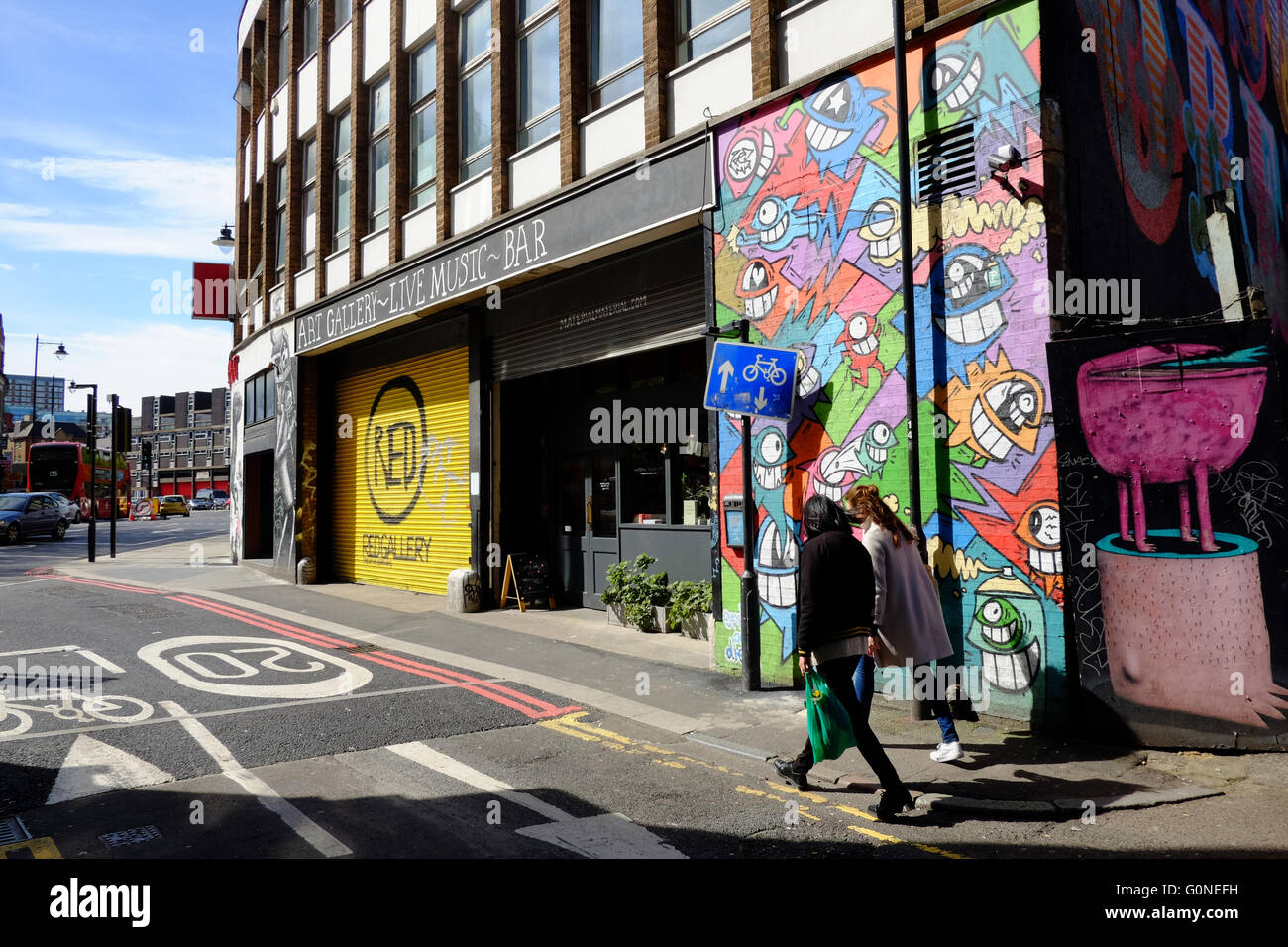 Red Gallery in Shoreditch, London, UK (Editorial use only Stock Photo ...