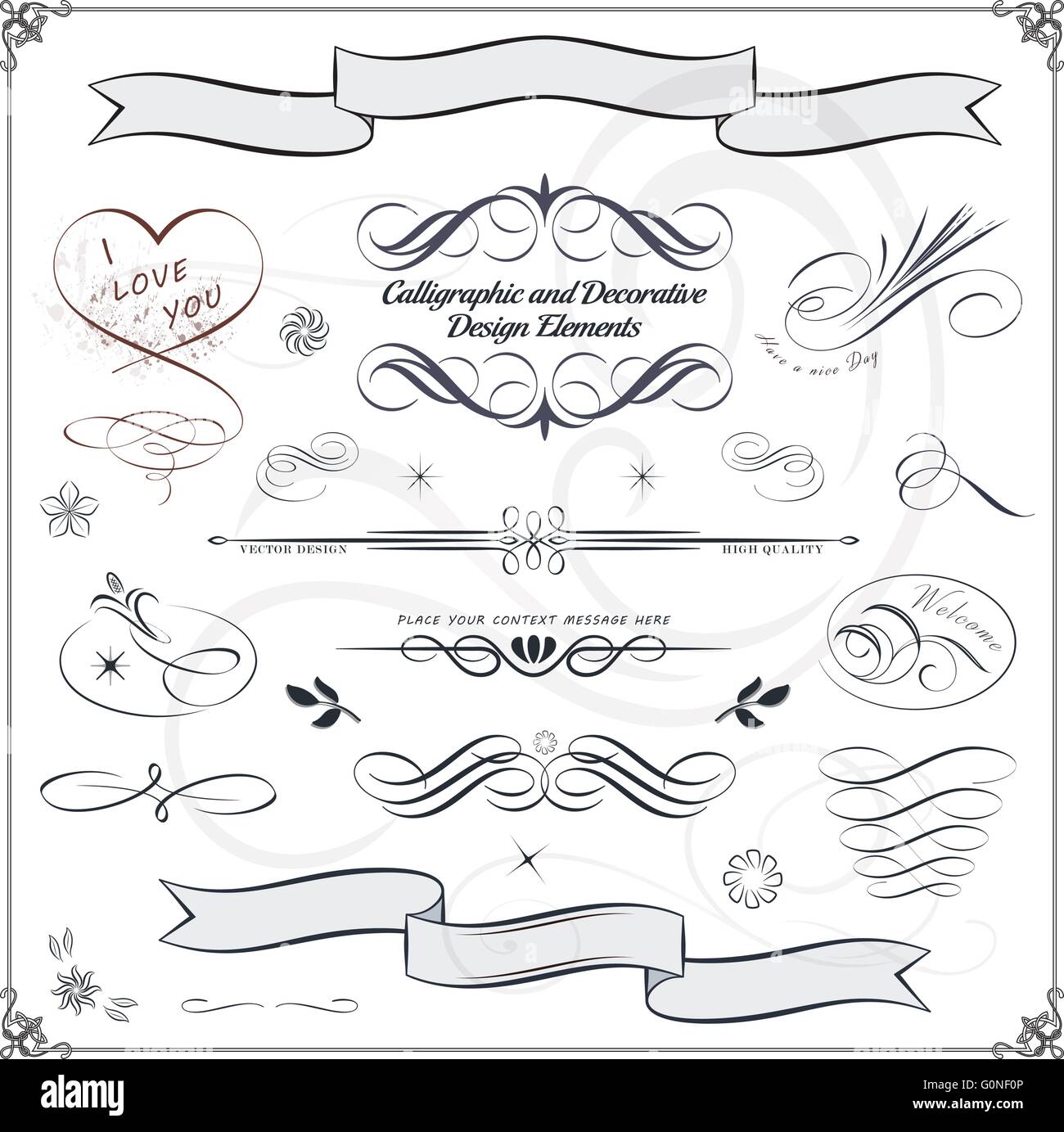 Embellishments vector vectors hi-res stock photography and images - Alamy