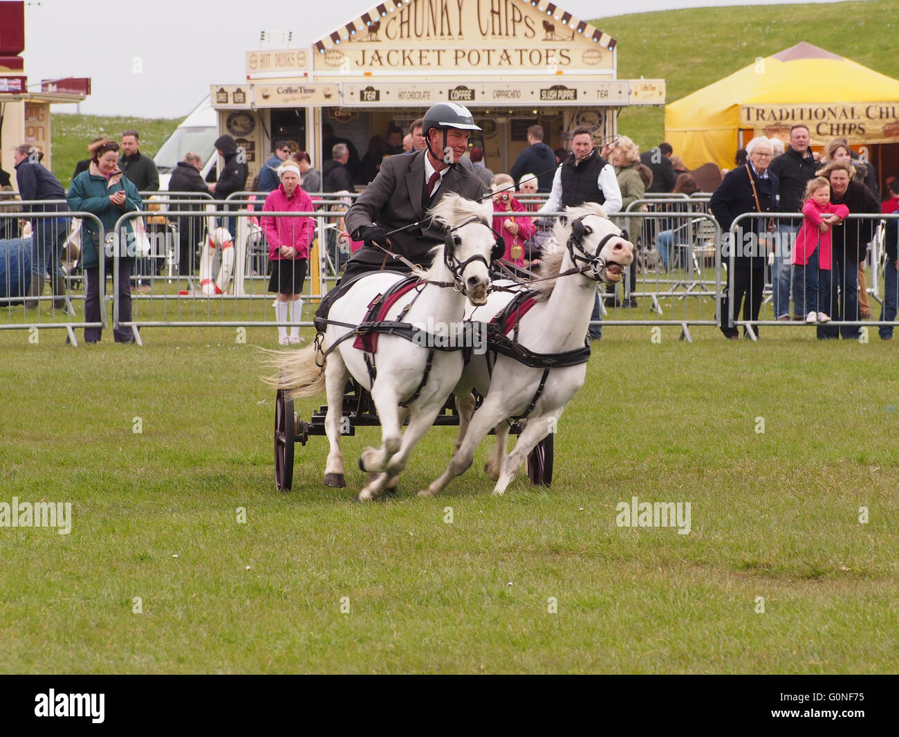 A competitor competes in the Scurry racing championships at the Rural ...